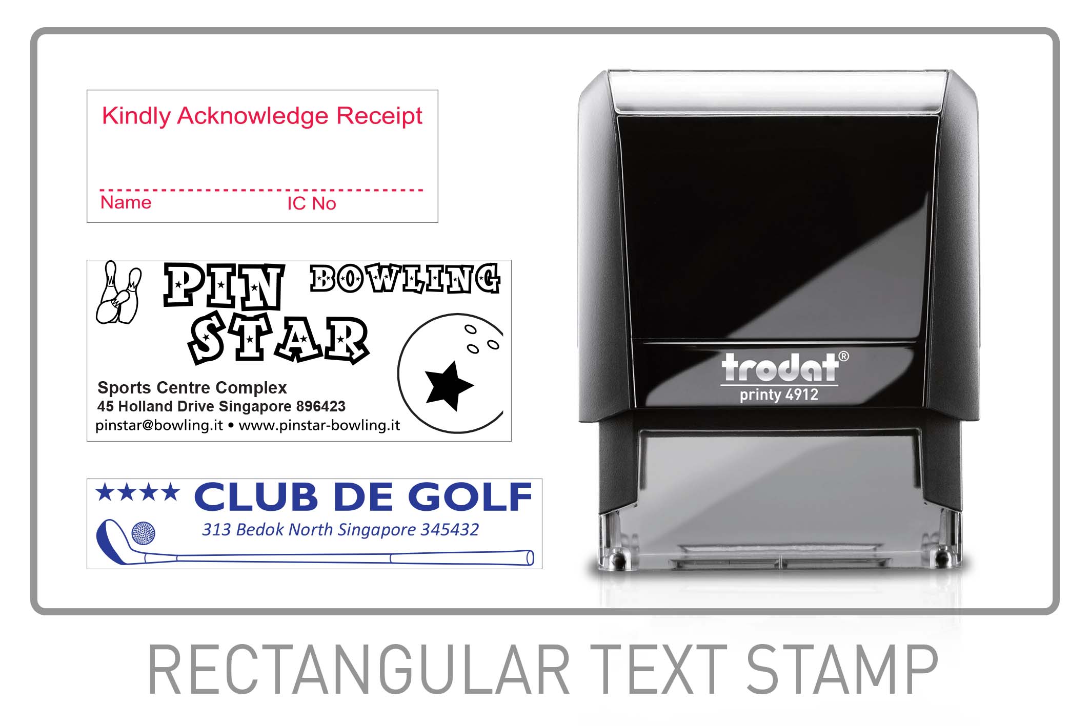 Custom Self Inking Stamps Singapore | Trodat Rubber Stamps