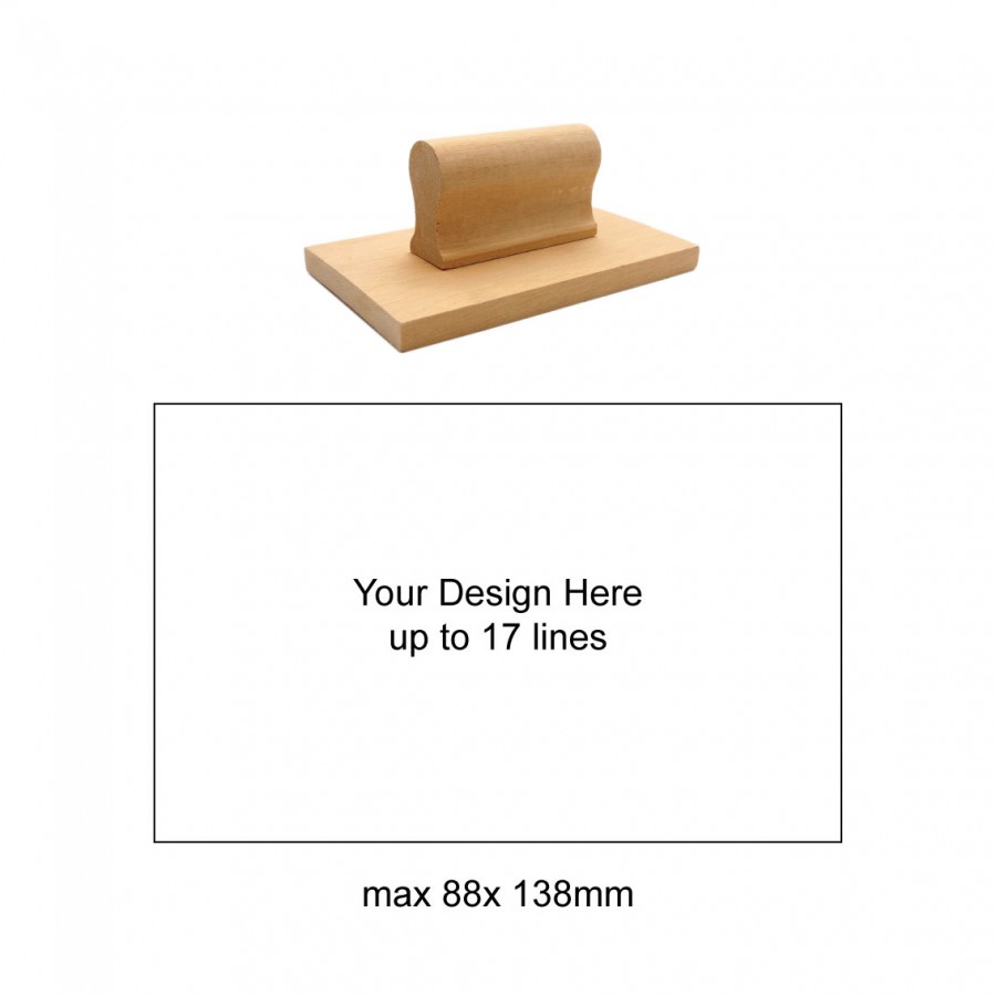 Extra Large Size Hand Stamp 88x138mm|Rubberstamps Online Singapore