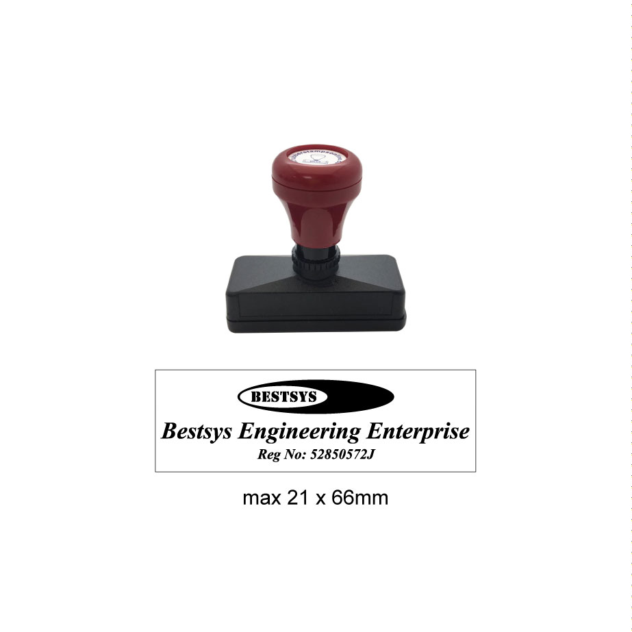 Pre Inked Stamp 21x66mm|Rubberstamps Online Singapore