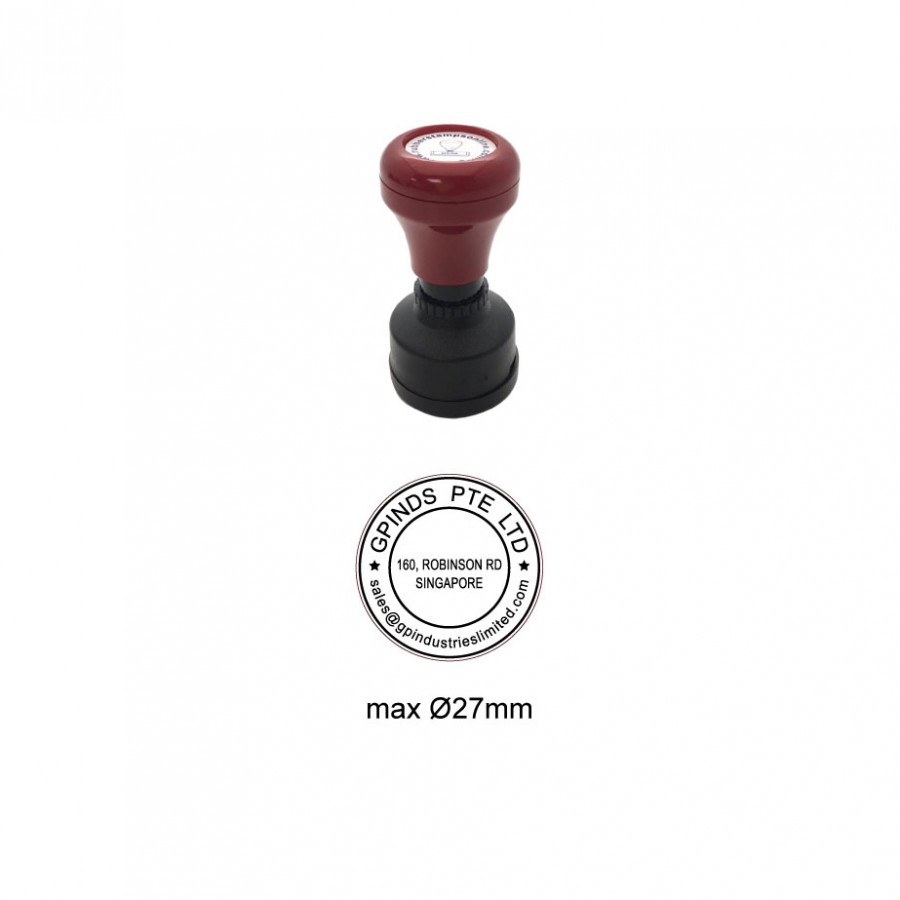 Pre Inked Stamp 27mm|Rubberstamps Online Singapore