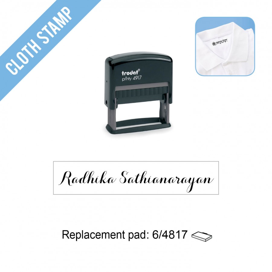 Cloth Stamp 4917 , 50x10mm