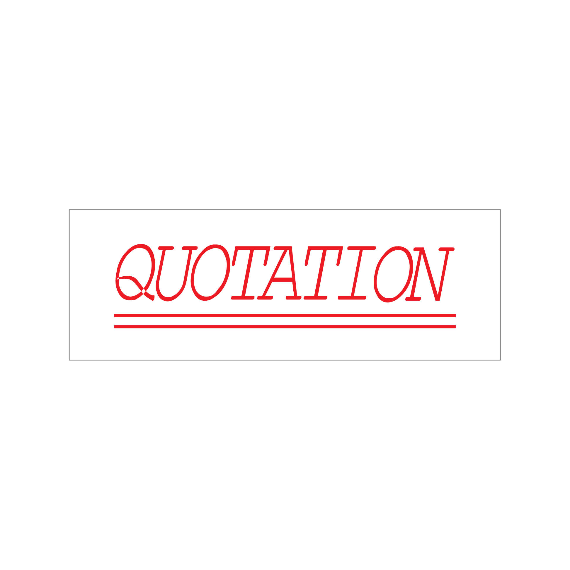 Quotation Stock Stamp 4911/102 38x14mm | Rubber Stamps Online Singapore