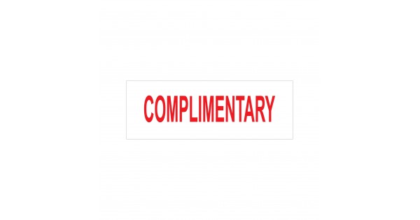 Complimentary Stock Stamp 4911/111 38x14mm | Rubber Stamps Online Singapore