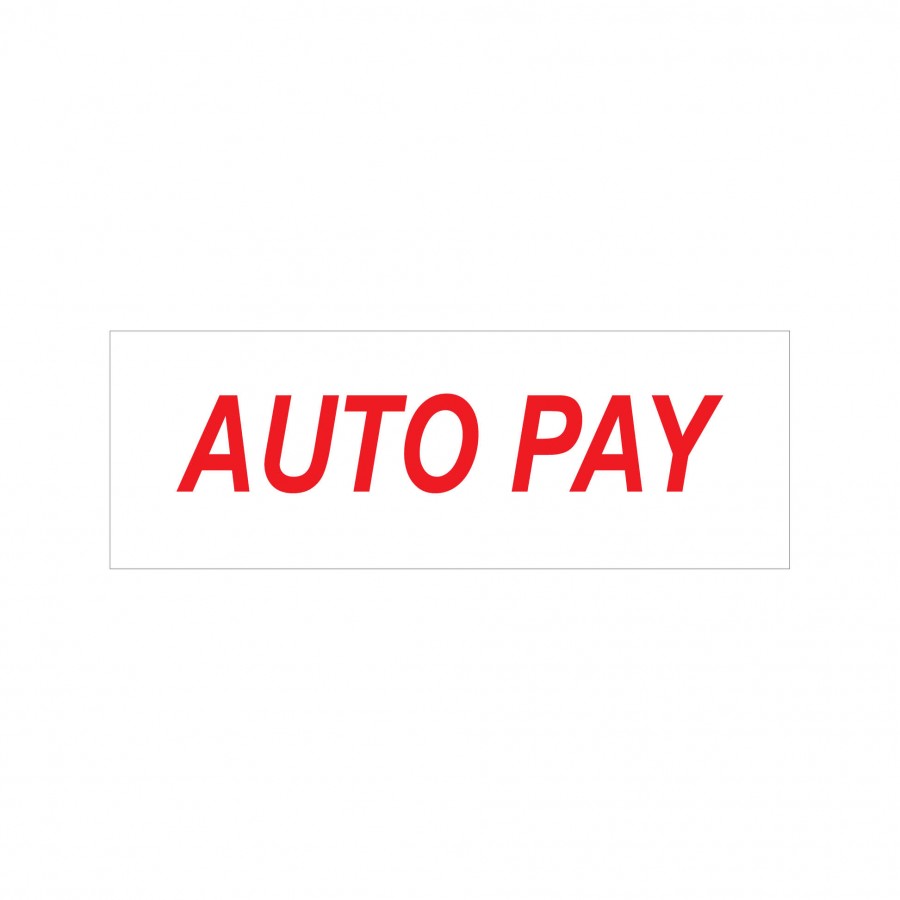Auto Pay Stock Stamp 4911/114 38x14mm | Rubber Stamps Online Singapore