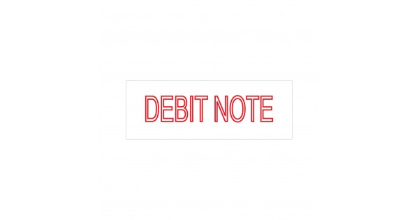 Debit Note Stock Stamp 4911/123 38x14mm | Rubber Stamps Online Singapore