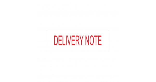 Delivery Note Stock Stamp 4911/124 38x14mm | Rubber Stamps Online Singapore