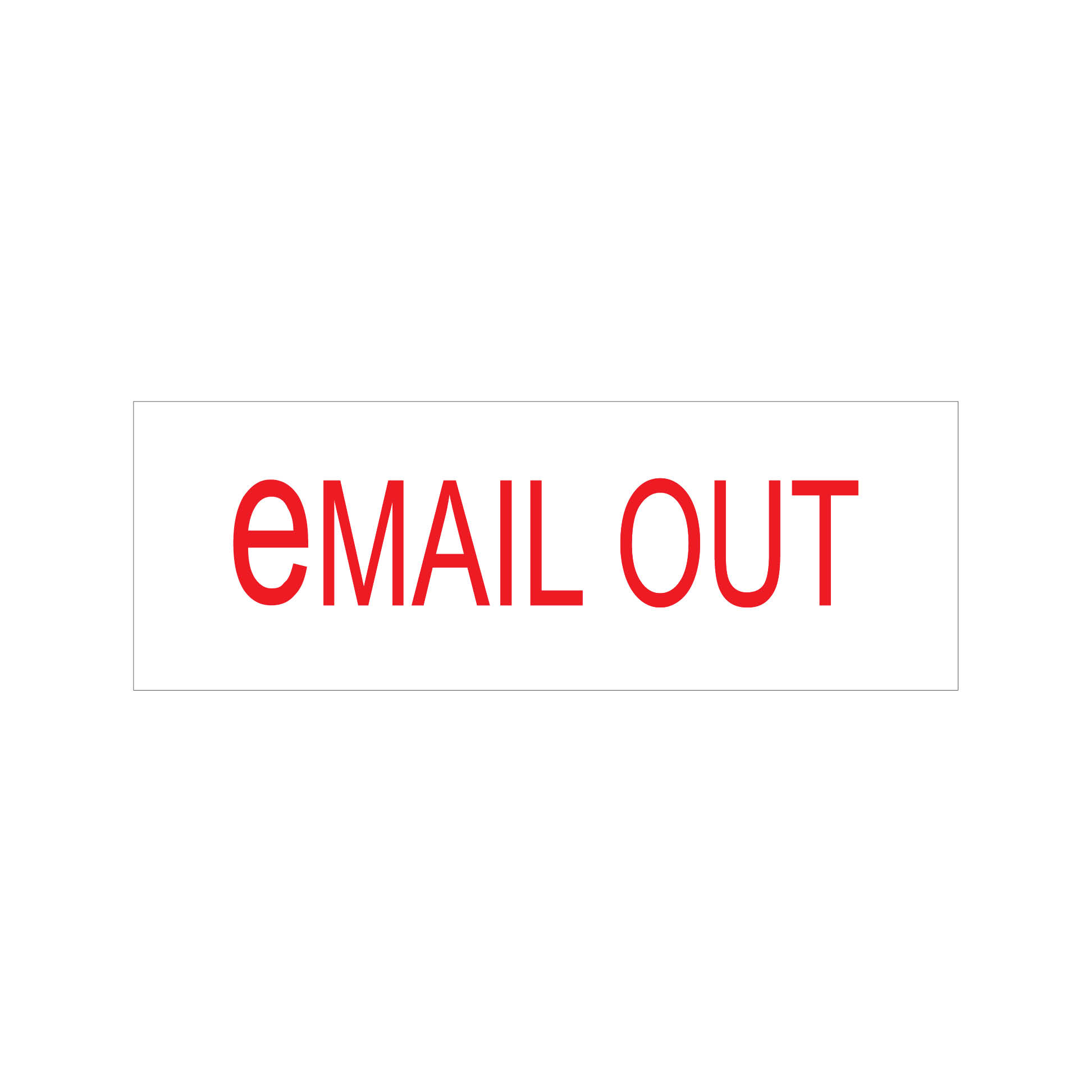 Email Out Stock Stamp 4911/132 38x14mm | Rubber Stamps Online Singapore