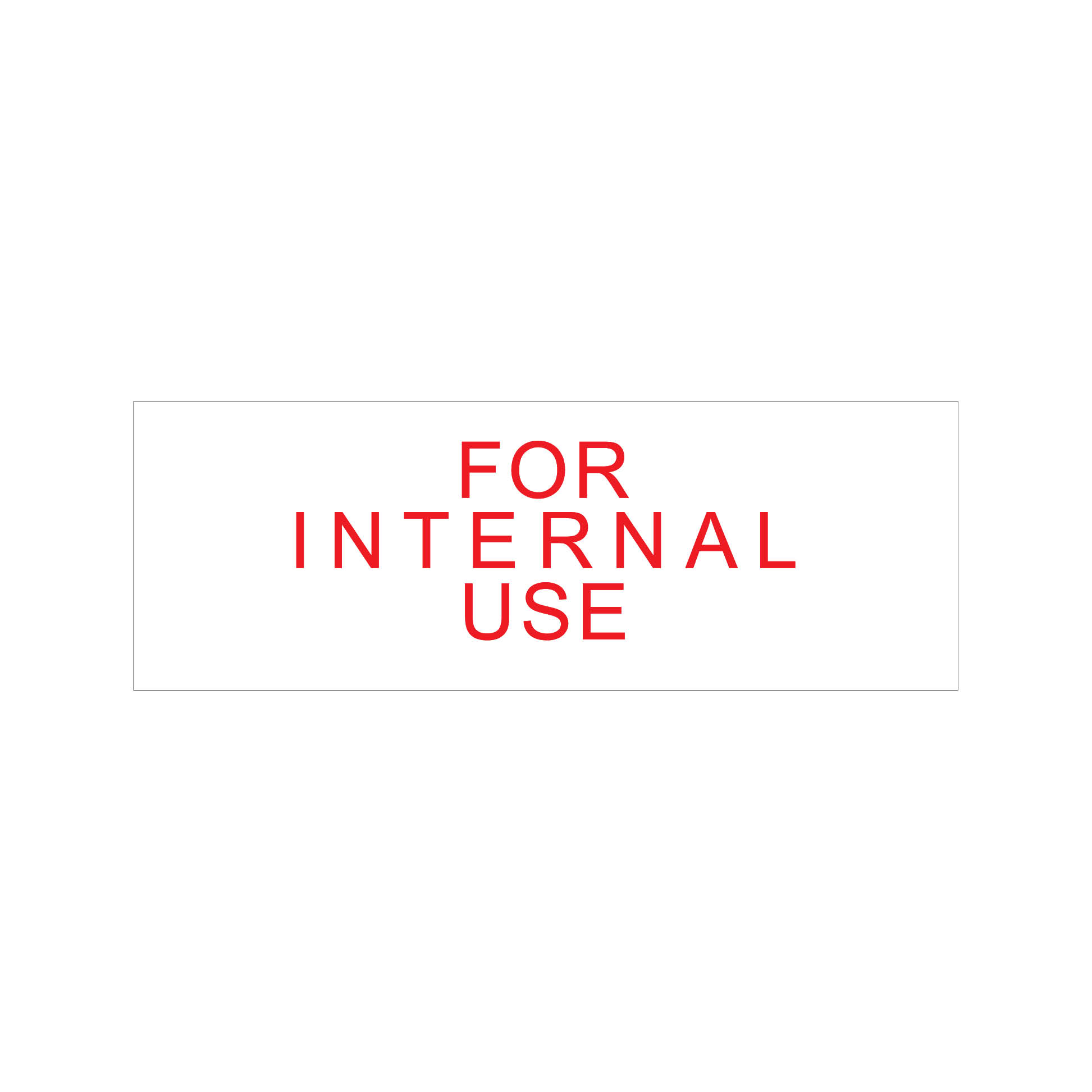 For Internal Use Stock Stamp 4911/140 38x14mm | Rubber Stamps Online ...