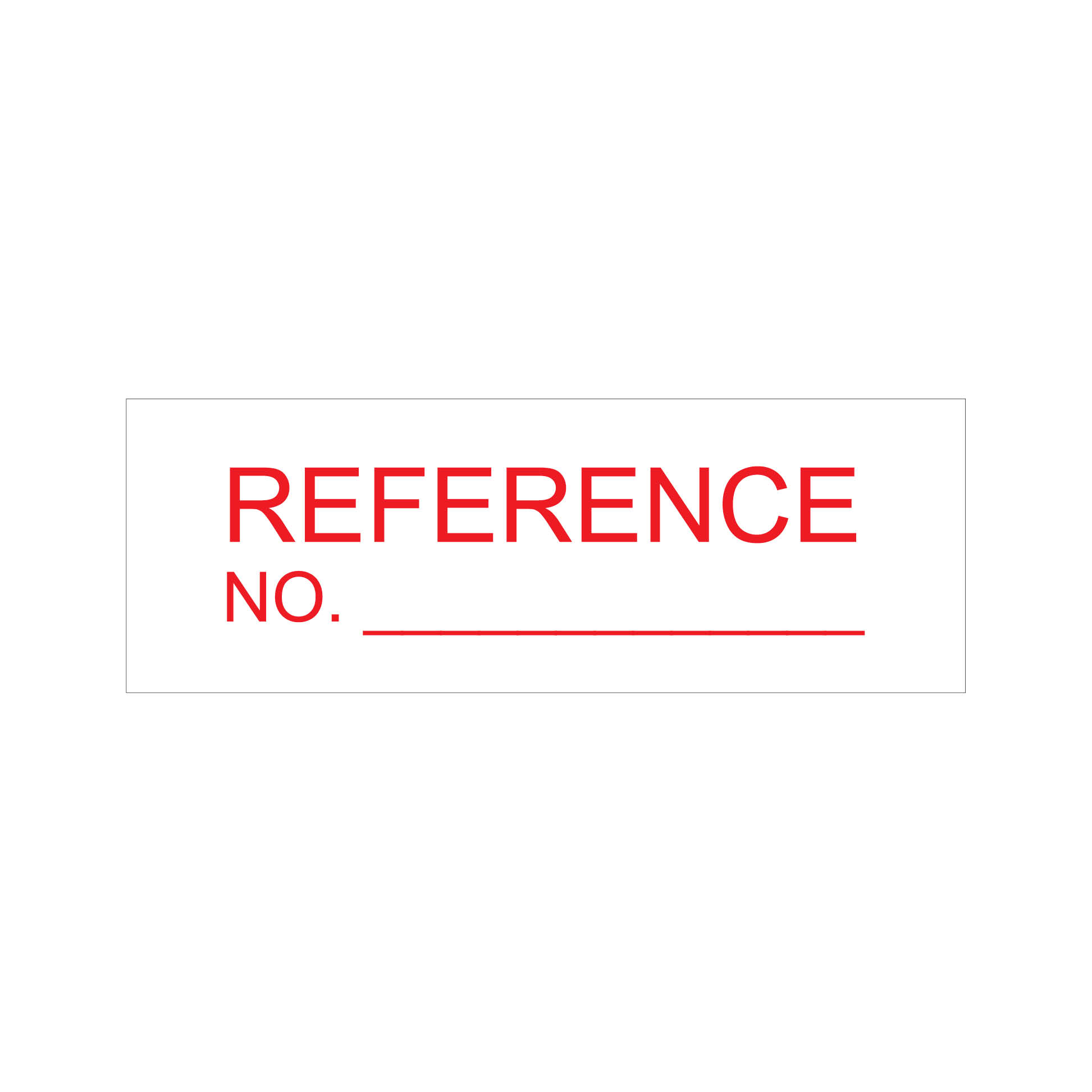 Reference Number Stock Stamp 4911/155 38x14mm | Rubber Stamps Online ...