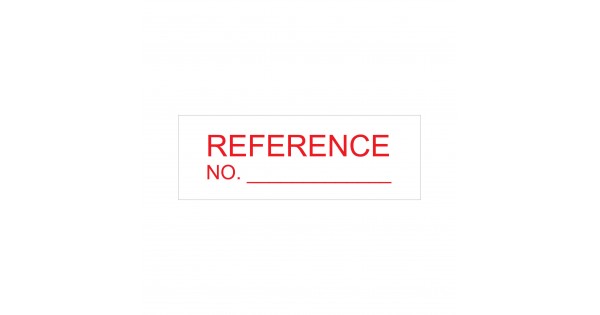Reference Number Stock Stamp 4911/155 38x14mm | Rubber Stamps Online ...