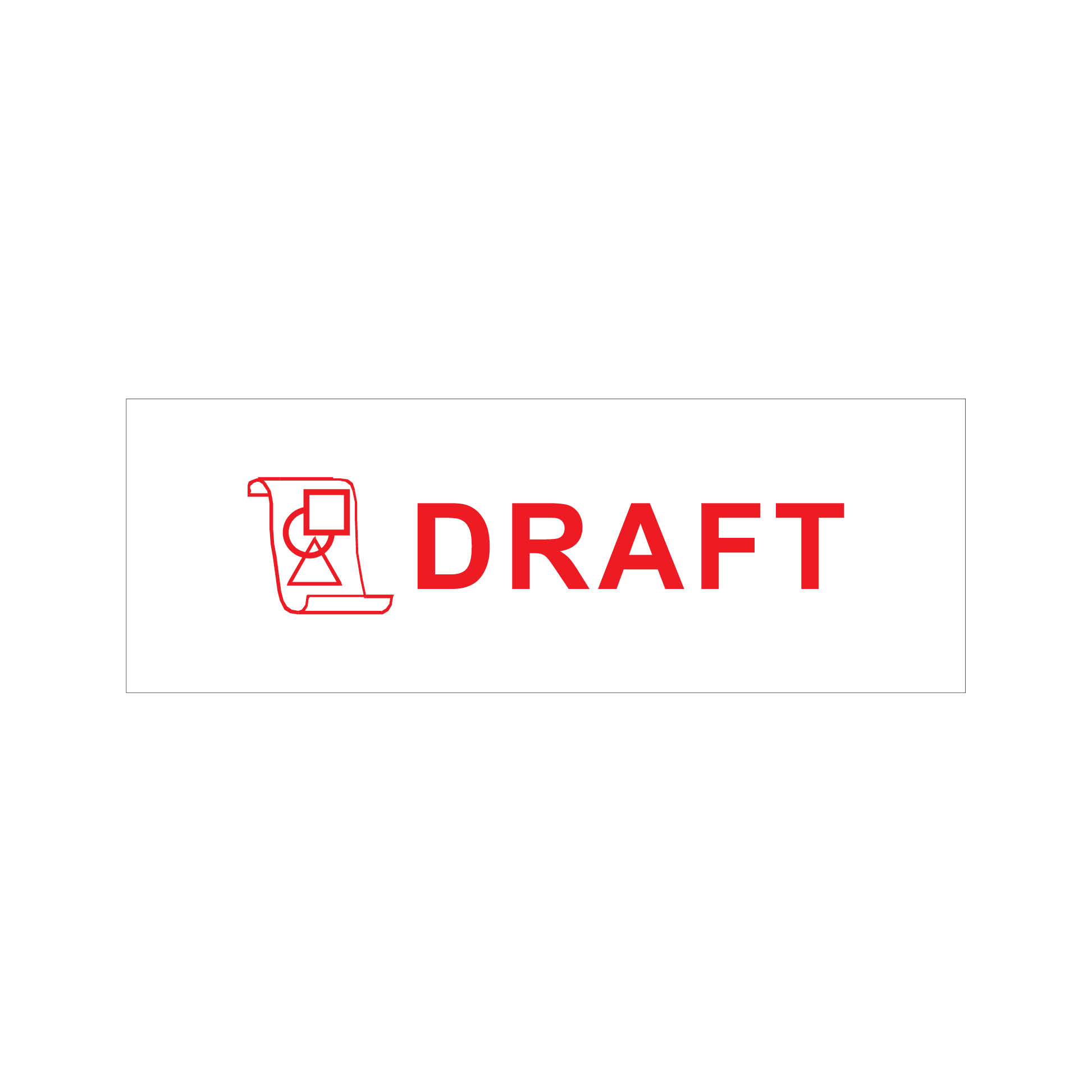 Draft Stock Stamp 4911/170 38x14mm | Rubber Stamps Online Singapore