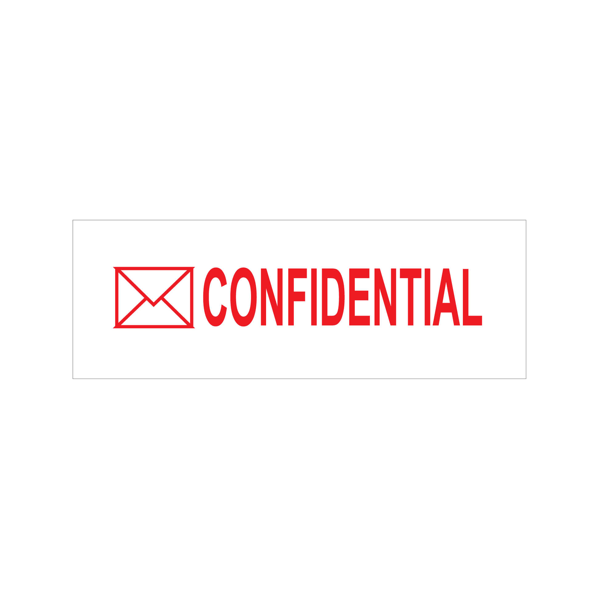 Confidential Stock Stamp 4911/184 38x14mm | Rubber Stamps Online Singapore