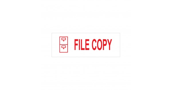 File Copy Stock Stamp 4911/185 38x14mm | Rubber Stamps Online Singapore