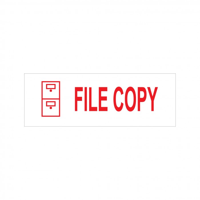 File Copy Stock Stamp 4911/185 38x14mm | Rubber Stamps Online Singapore