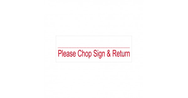 Please Chop Sign & Return Stock Stamp 4911/30 | RubberStamps Online ...