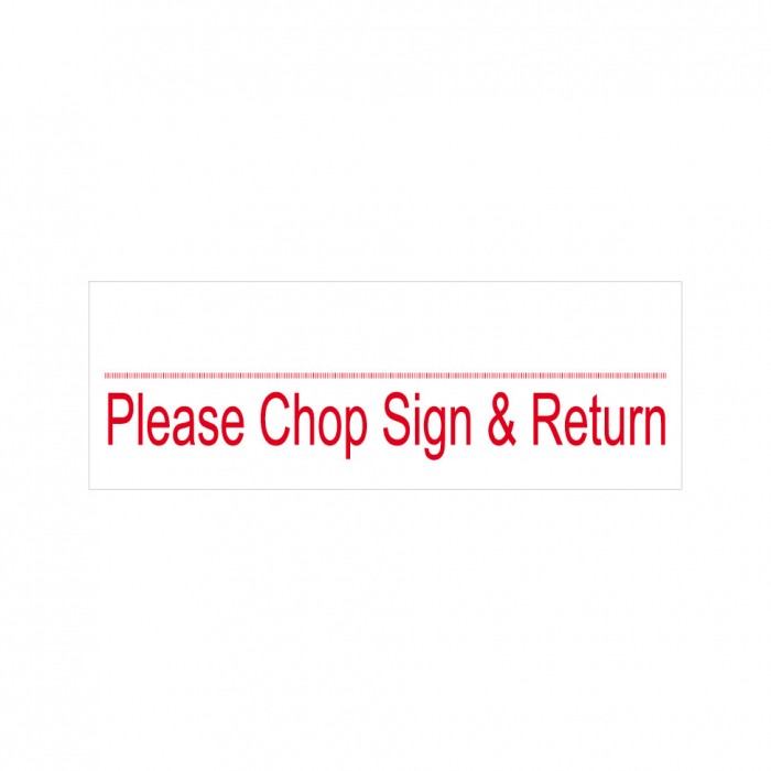 Please Chop Sign & Return Stock Stamp 4911/30 | RubberStamps Online ...