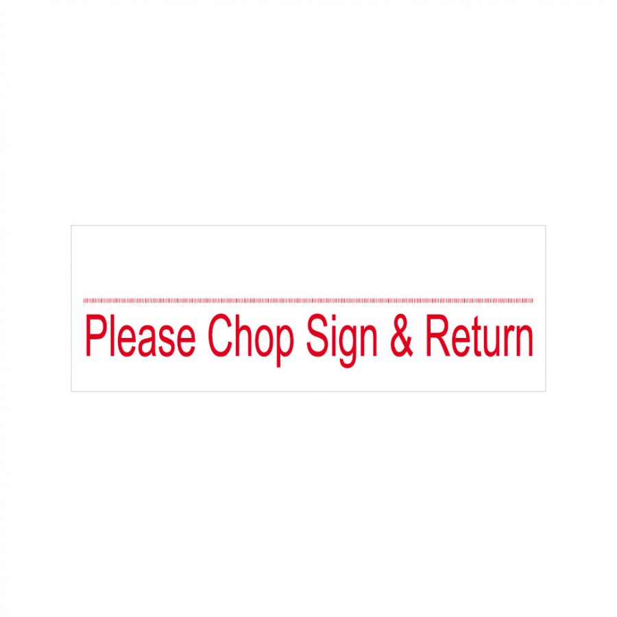 Please Chop Sign & Return Stock Stamp 4911/30 | RubberStamps Online ...
