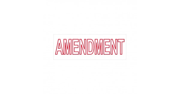 Amendment Stock Stamp 4911/33 | Rubber Stamps Online Singapore