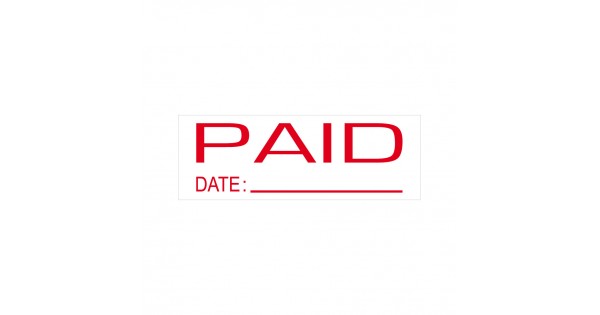 Paid With Date Stock Stamp 4911/39| RubberStamps Online Singapore