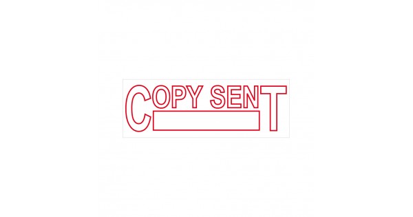Copy Sent Stock Stamp 4911/68| RubberStamps Online Singapore