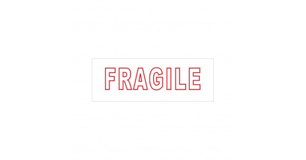 Fragile Stock Stamp 4911/84 38x14mm | Rubber Stamps Online Singapore