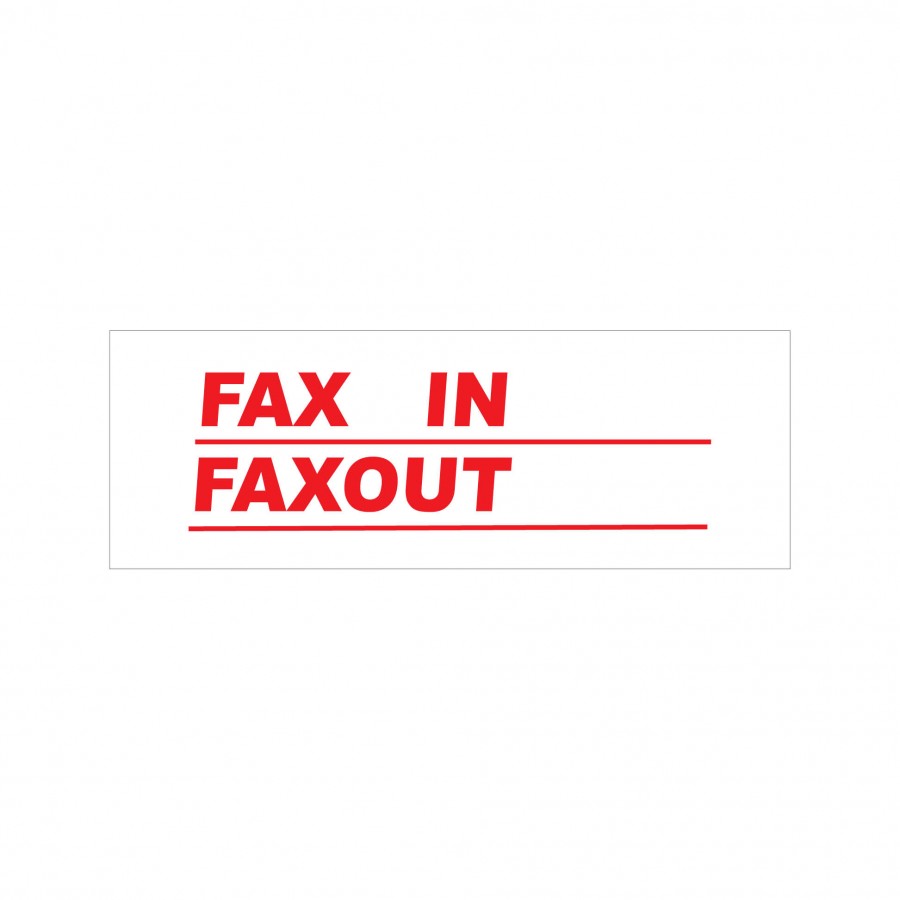 Fax In Out Stock Stamp 4911/85 38x14mm | Rubber Stamps Online Singapore