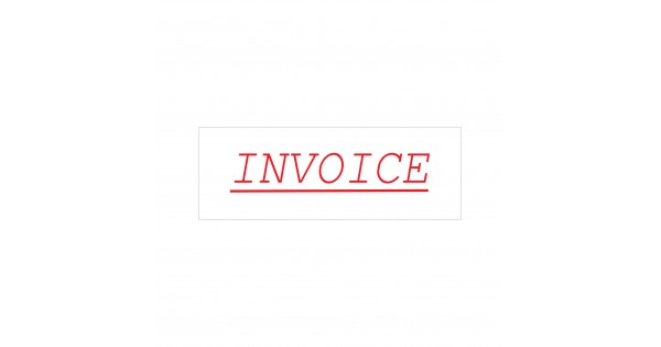 Invoice Stock Stamp 4911/90 38x14mm | Rubber Stamps Online Singapore