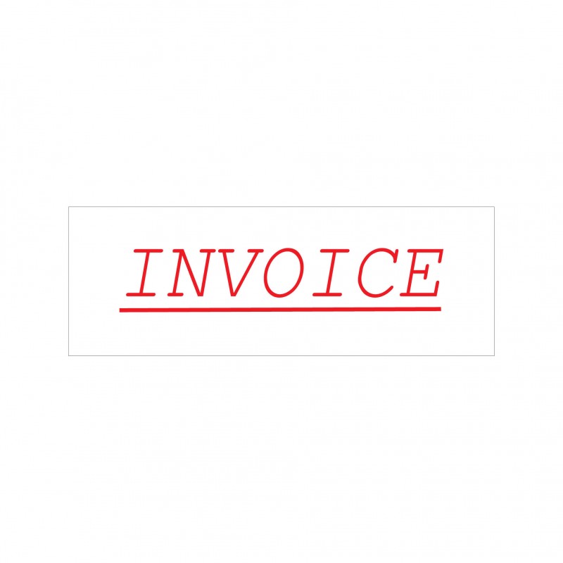 Invoice Stock Stamp 4911/90 38x14mm | Rubber Stamps Online Singapore