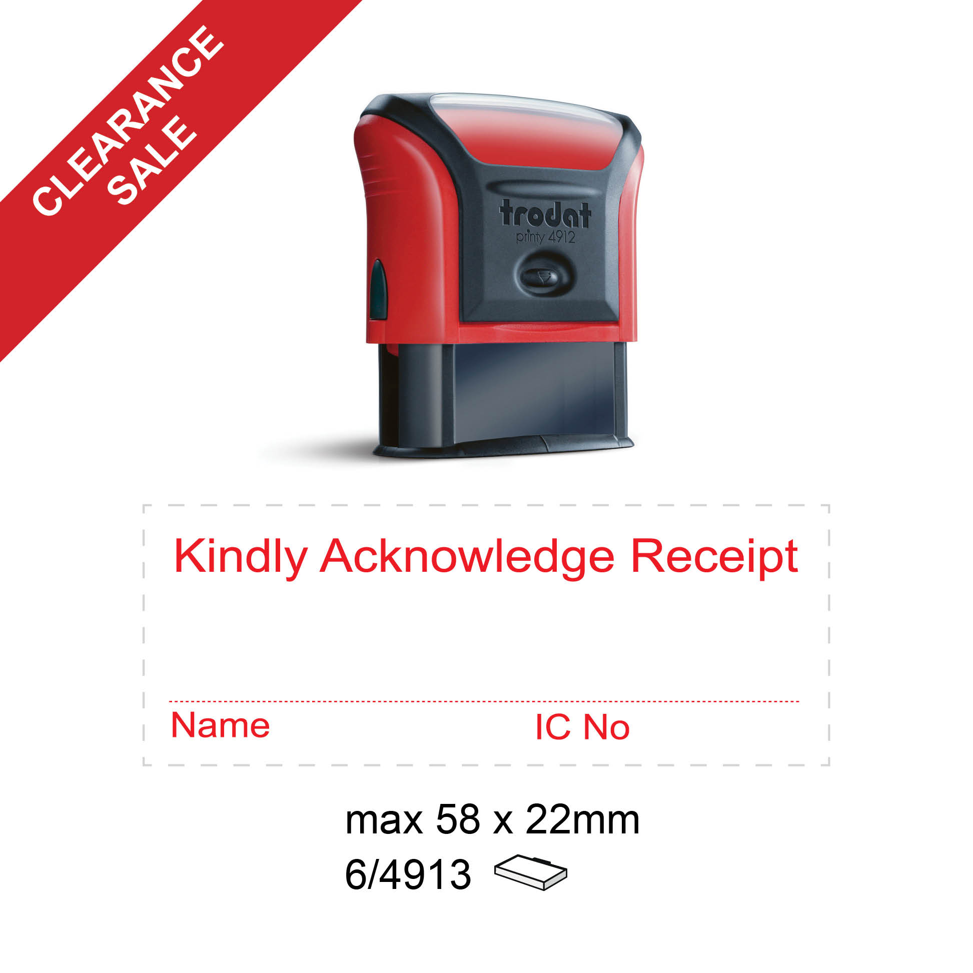Trodat 4913/p3 Self Inking Stamps|Rubberstamps Online Singapore